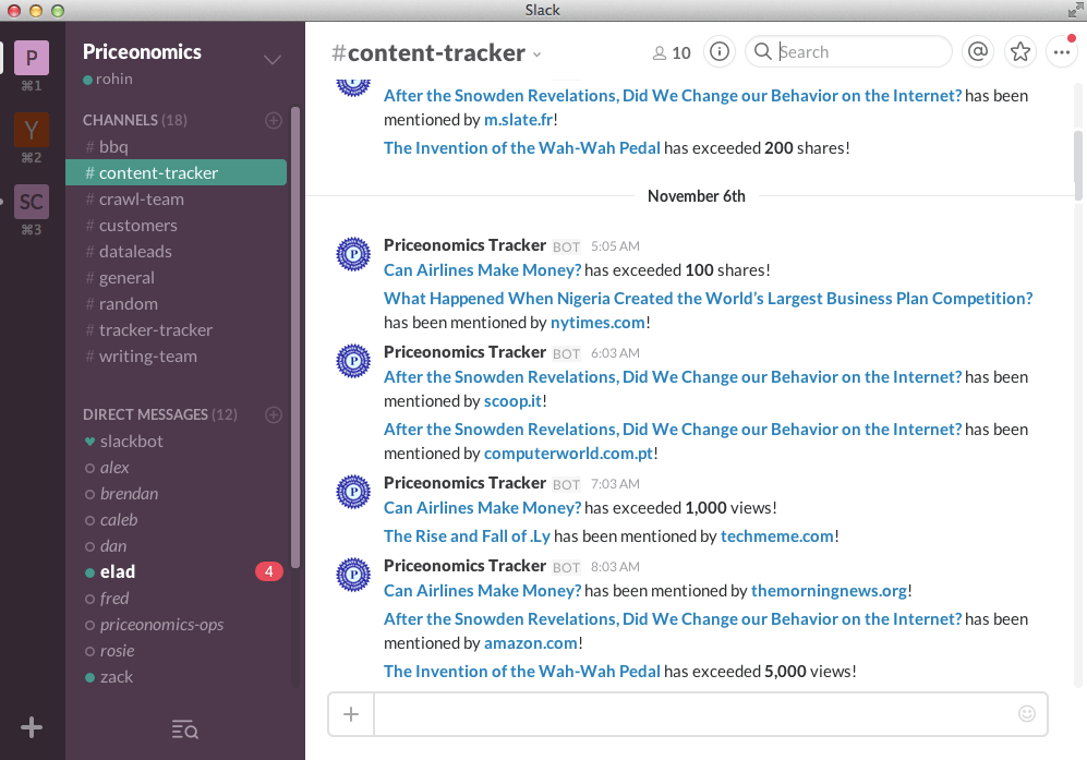 Content Tracker by Priceonomics - Priceonomics