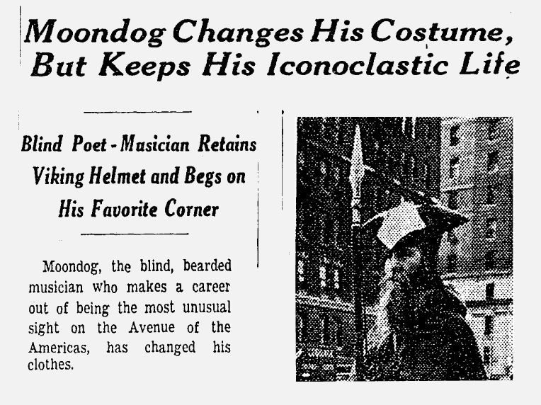 The Genius of Moondog, New York’s Homeless Composer - Priceonomics